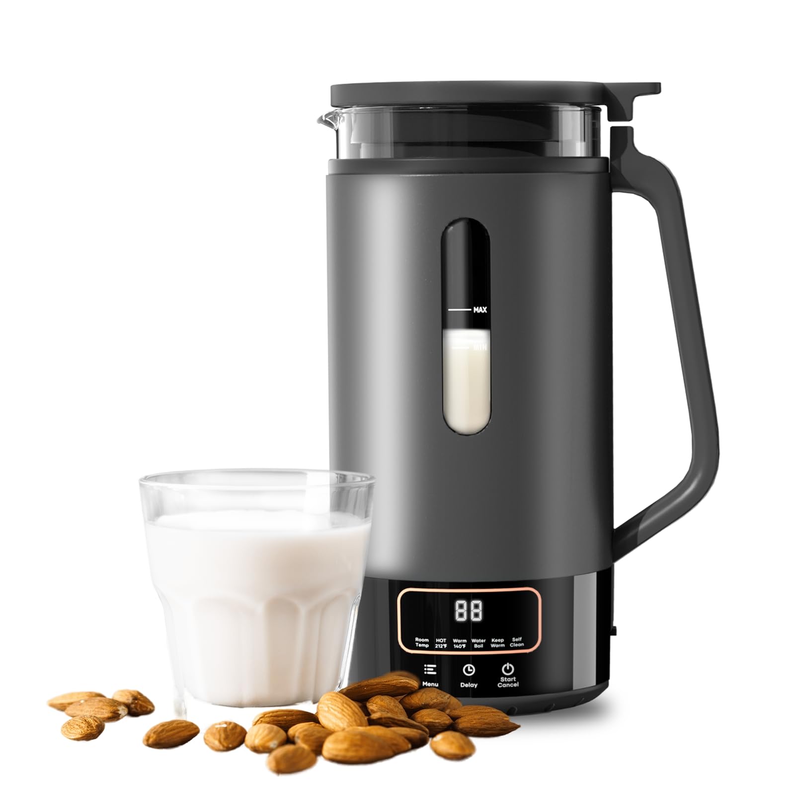 Snapklik.com : INTASTING Automatic Nut Milk Maker - Glass Inner ...
