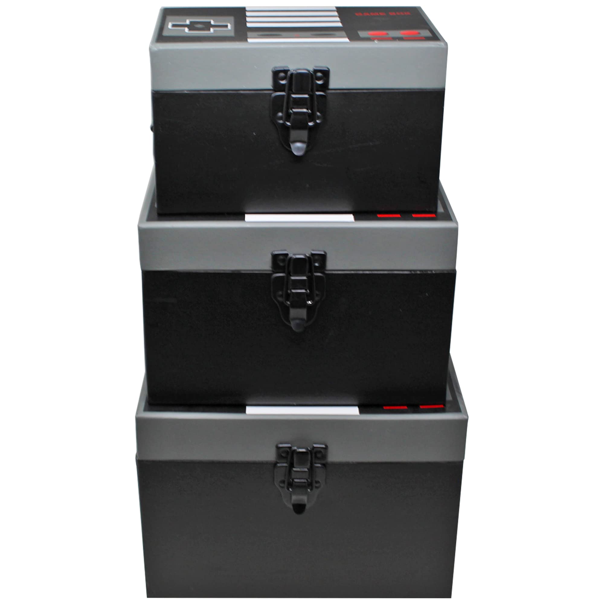 Amazon.com: Blue Orchards Video Game Chest Paperboard Boxes (Set of 3 ...