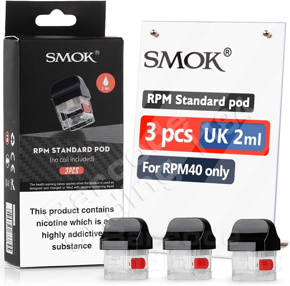 SMOK RPM Standard pod for RPM40 only, Pack of 3 Pieces, 2ml, No Coil ...