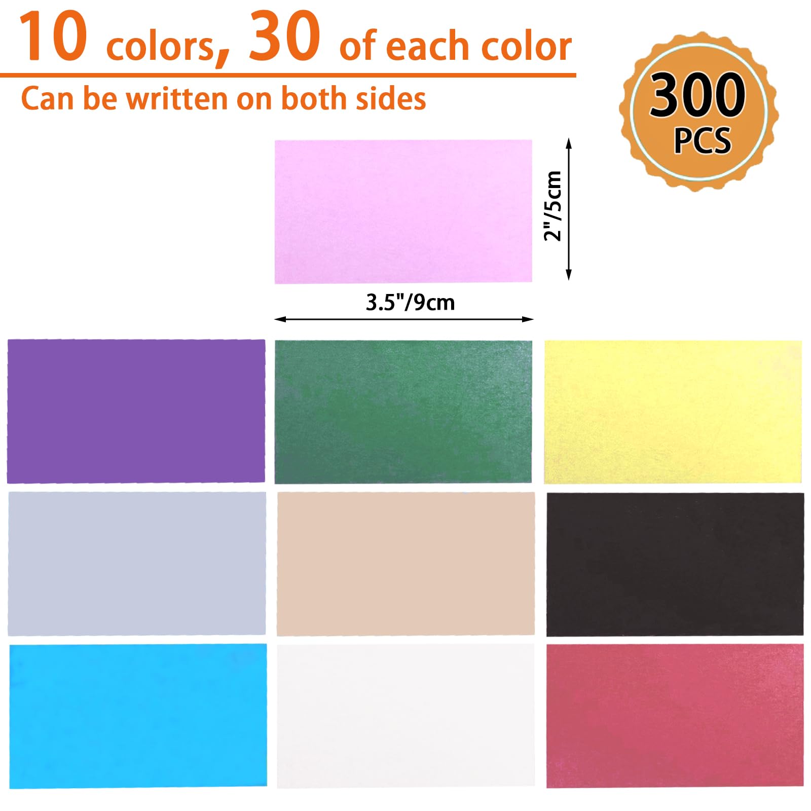 Snapklik.com : 300PCS Small Note Cards, 2"x35" Blank Colorful Cards ...