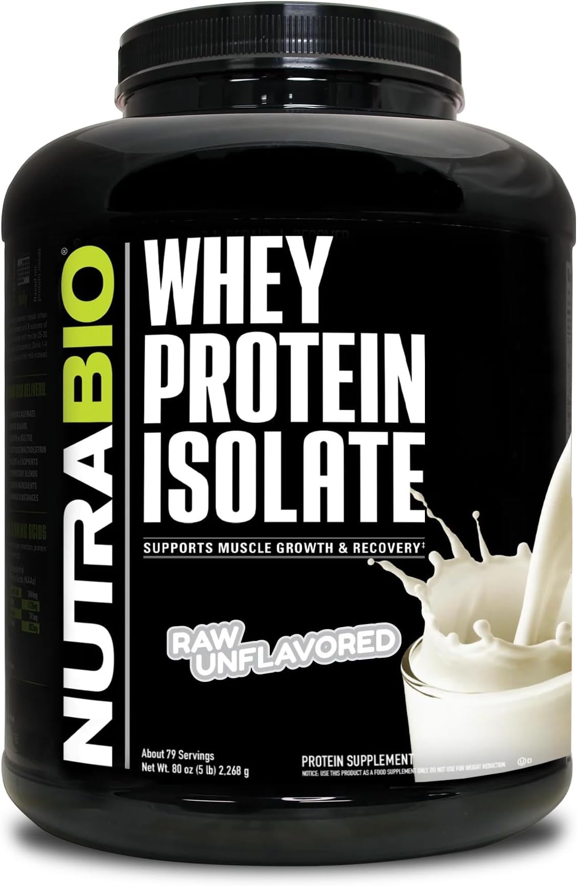 Amazon.com: NutraBio Whey Protein Powder Isolate Supplement – 25g of ...