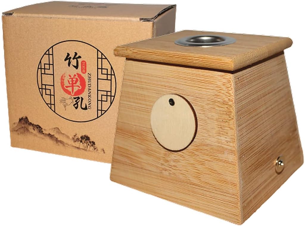 Amazon.com: Premium Single One Hole Bamboo Moxibustion Box for Moxa ...