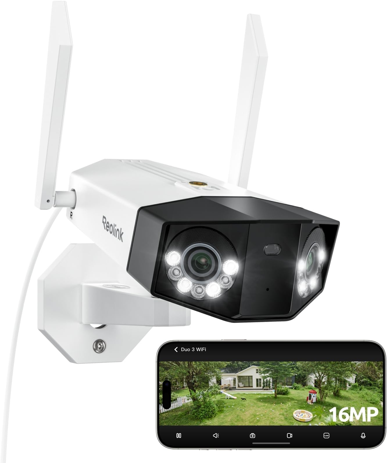 Amazon.com : REOLINK 16MP WiFi Security Camera Outdoor, 180° Ultra-Wide ...