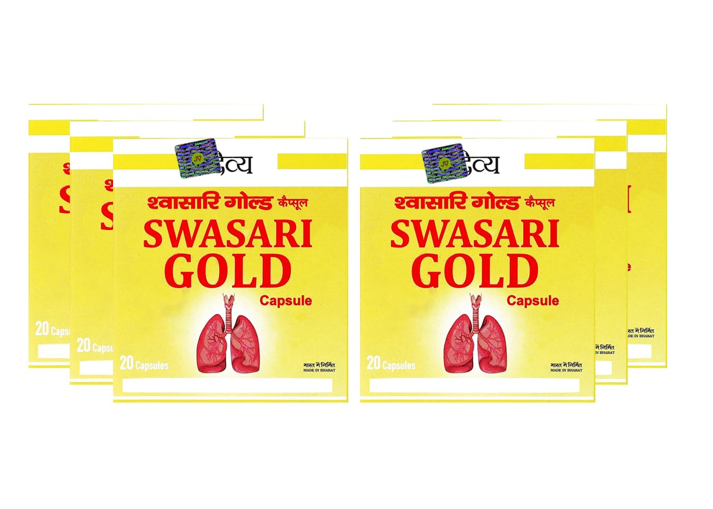 Buy Divya Swasari Gold Capsule 20 Tablets - Pack of 4 by JV Online at ...