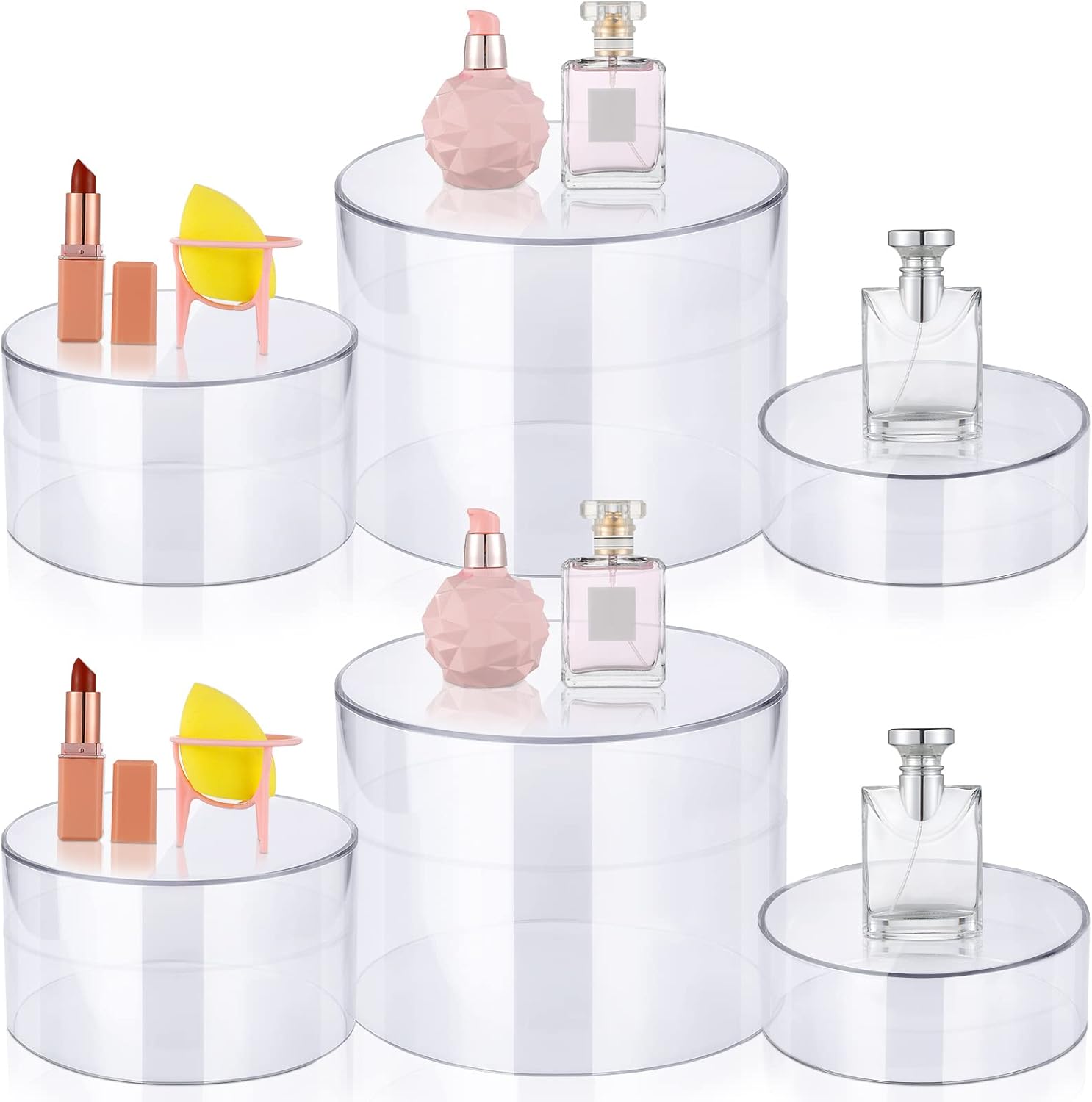 Amazon.com: Weysat Acrylic Cake Stand Round Display Risers Shelf ...