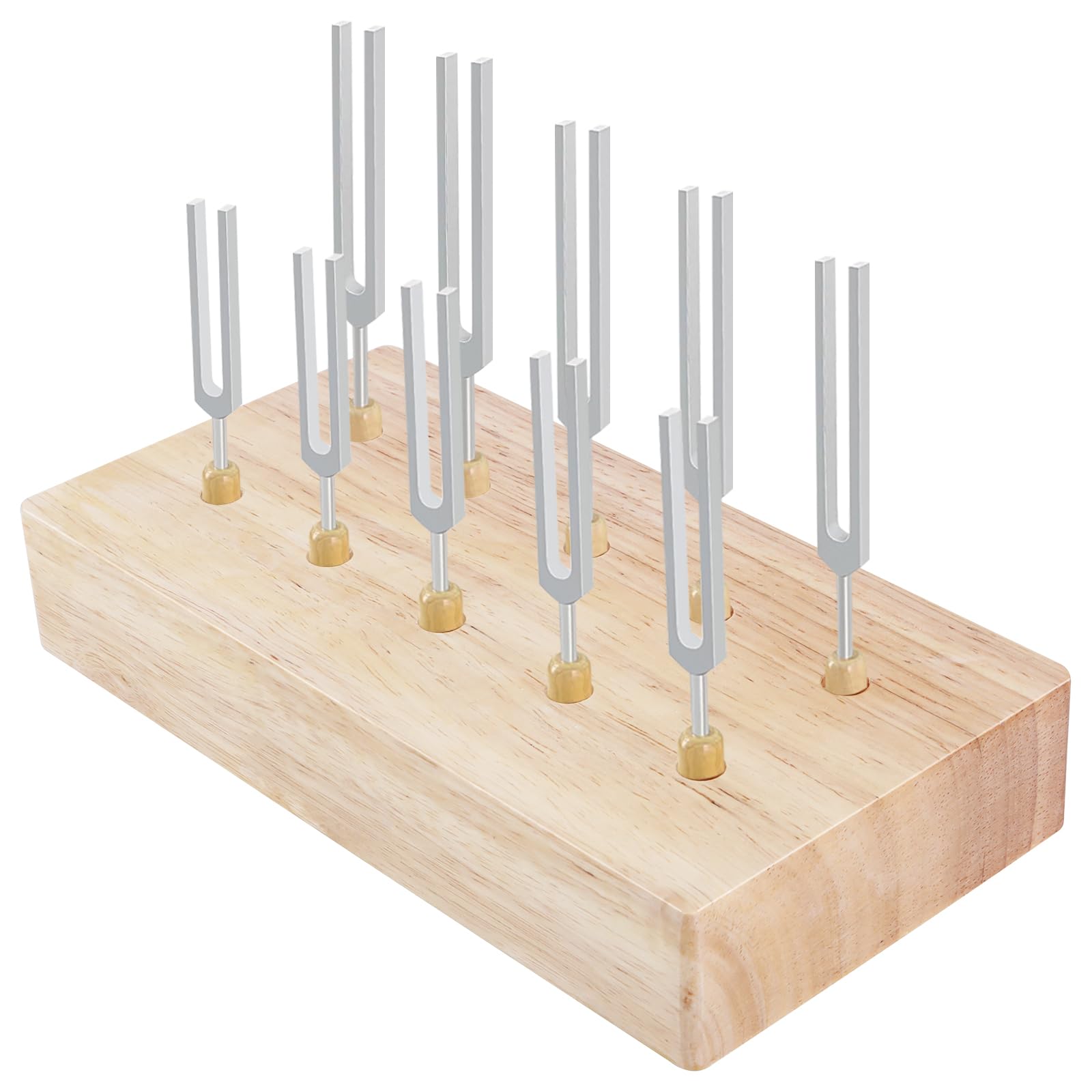 Amazon.com: Wooden Tuning Fork Holder - Holds Up to 10 Tuning Forks for ...