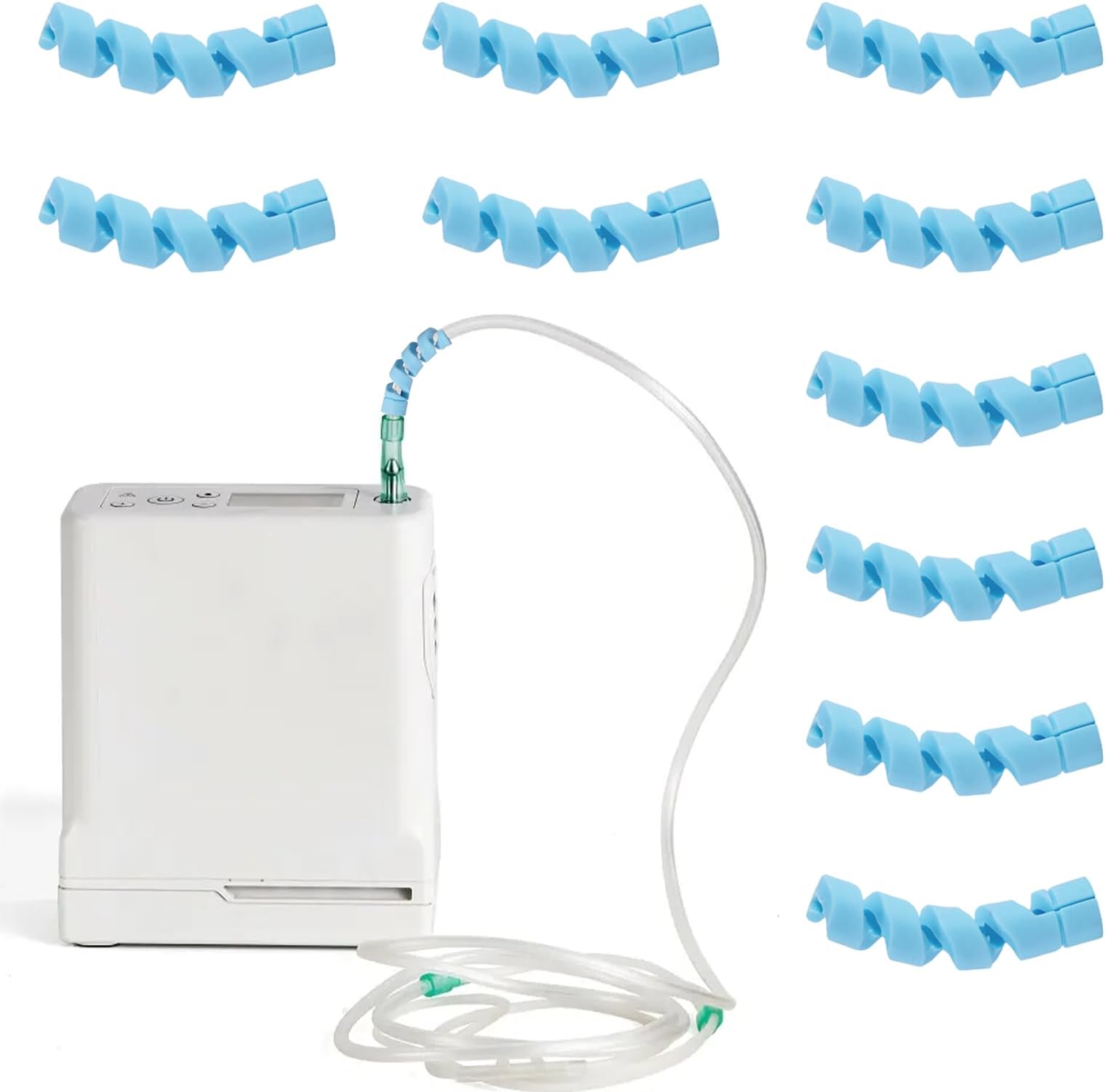 Amazon.com: 10 Pack Oxygen Tube Support Crimp Straightener for Portable ...