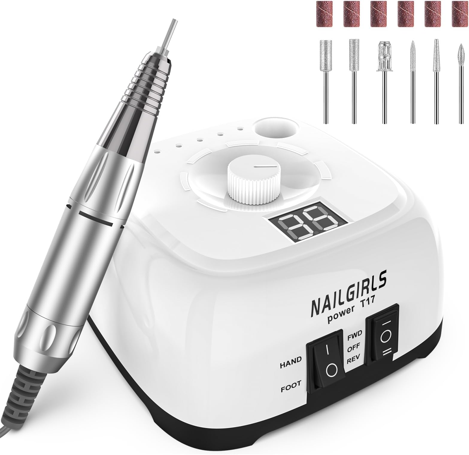 Amazon.com: Electric Nail Drill Professional Machine,NAILGIRLS Electric ...