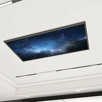 Decorative Fluorescent Light Covers for Ceiling Lights cloudsnebula sky ...