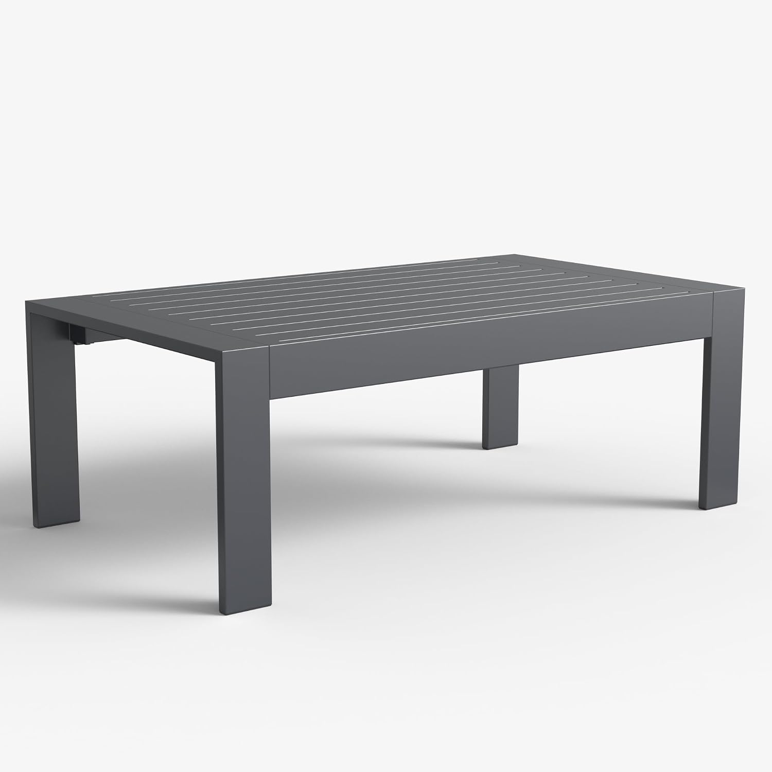 Amazon.com: LayinSun Aluminum Outdoor Patio Coffee Table Modern ...