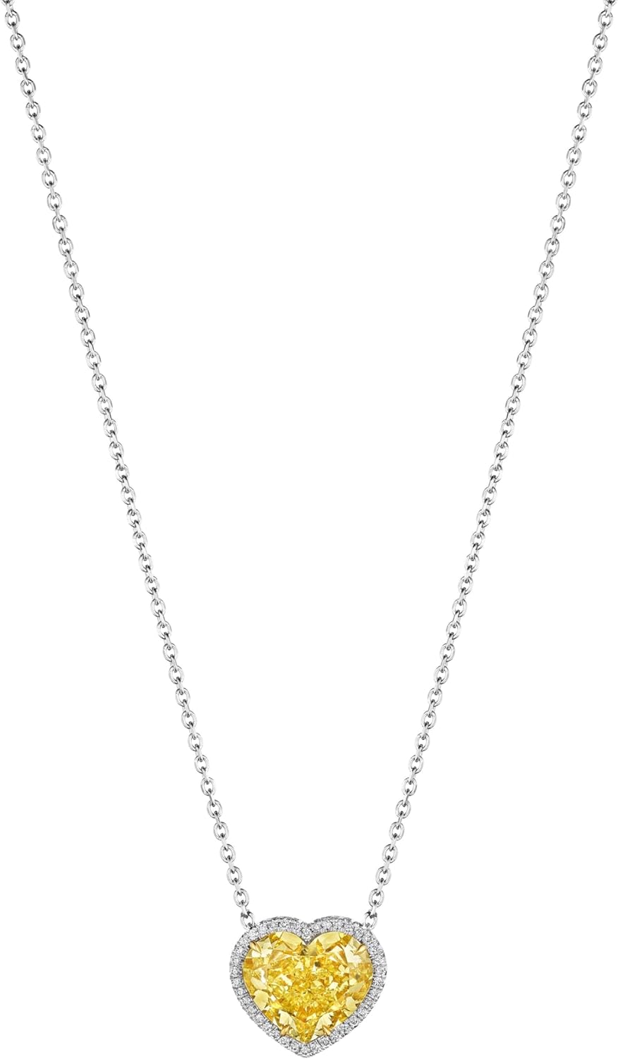 Amazon.com: Leviev, 18K Platinum and Gold Diamond Necklace, 5.94 CT ...