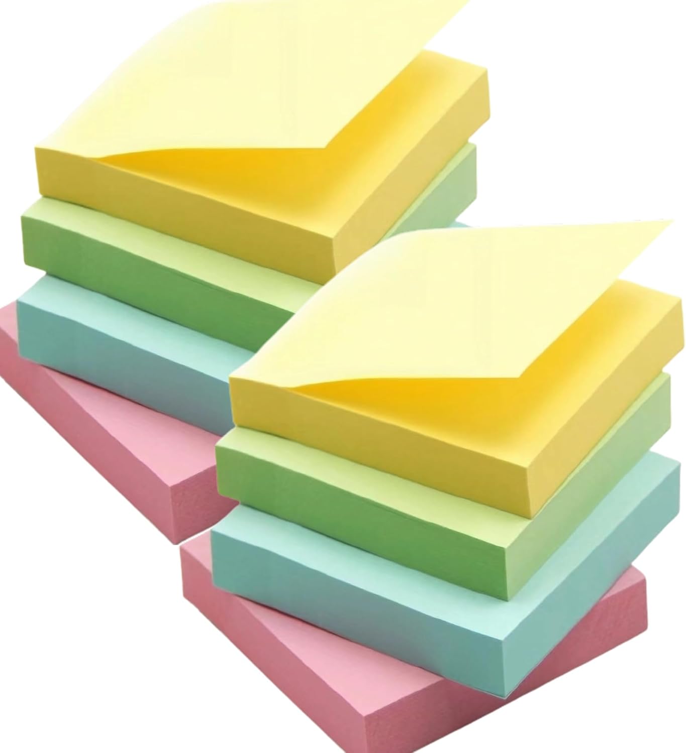 Amazon.com : Pastel Sticky Notes 3x3 Inch - 800 Sheets Bulk Strong ...