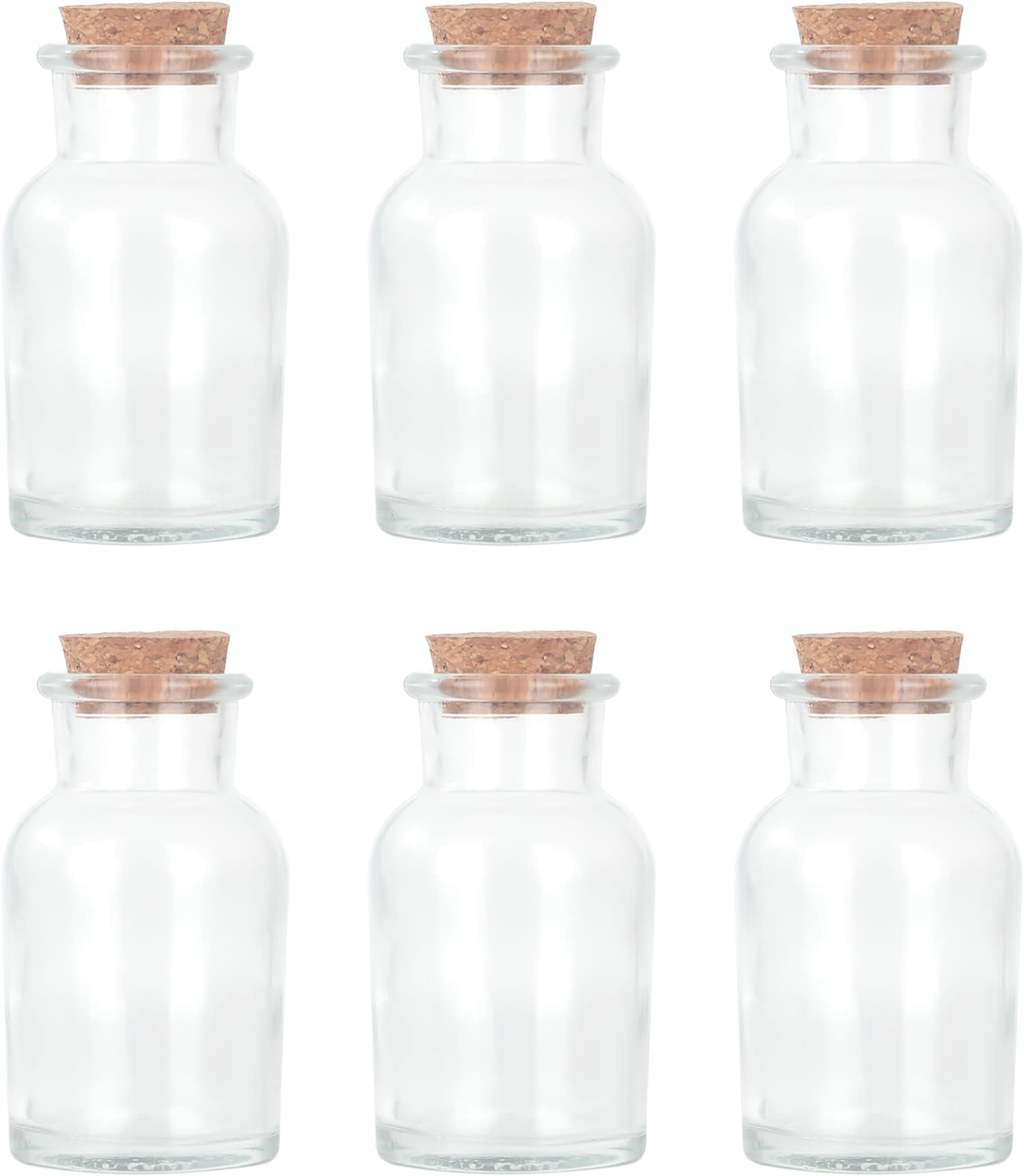 Amazon.com: Magic Season Decorative Round Glass Bottles with Cork ...