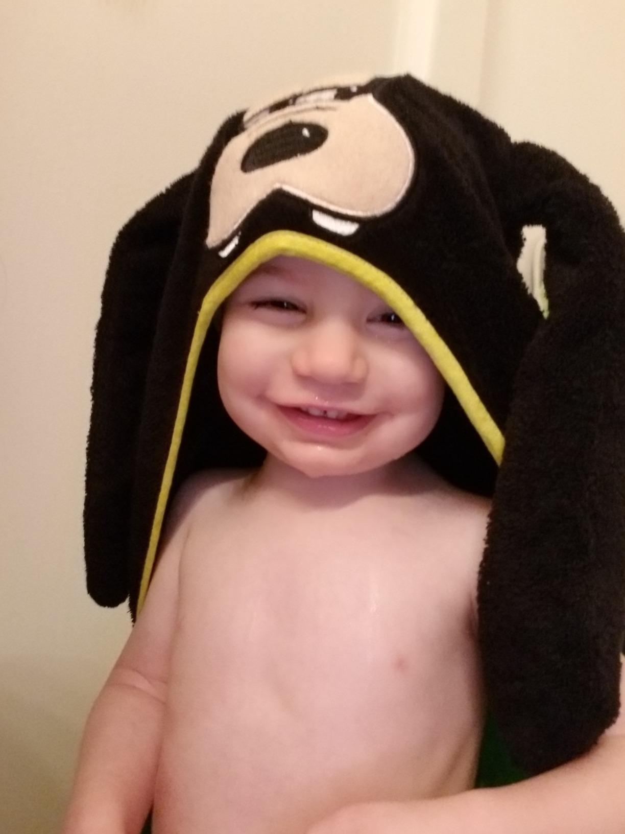 Amazon.com: Disney Goofy Hooded Bath Towel - Embroided Face with Ears ...