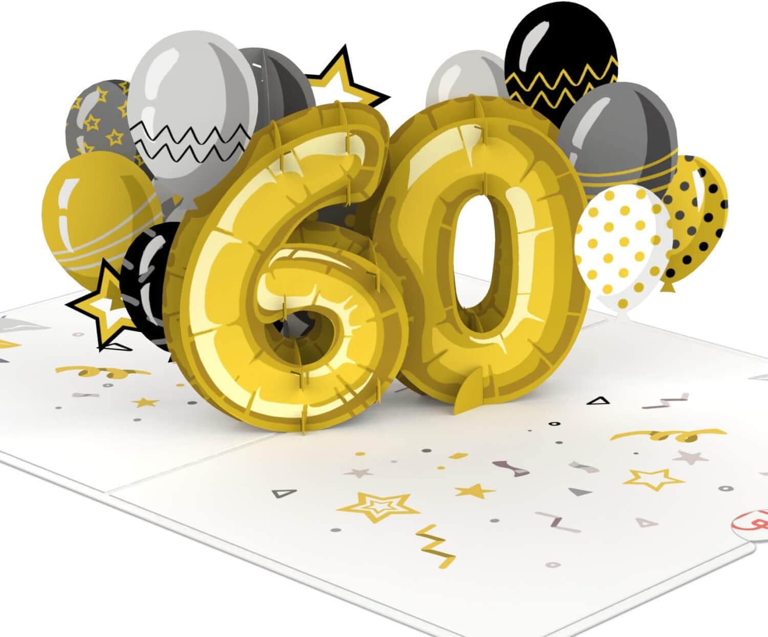 papercrush® Pop Up Karte 60. Geburtstag - 3D Geburtstagskarte mit 60 ... papercrush® Pop Up Karte 60. Geburtstag - 3D Geburtstagskarte mit 60 ...