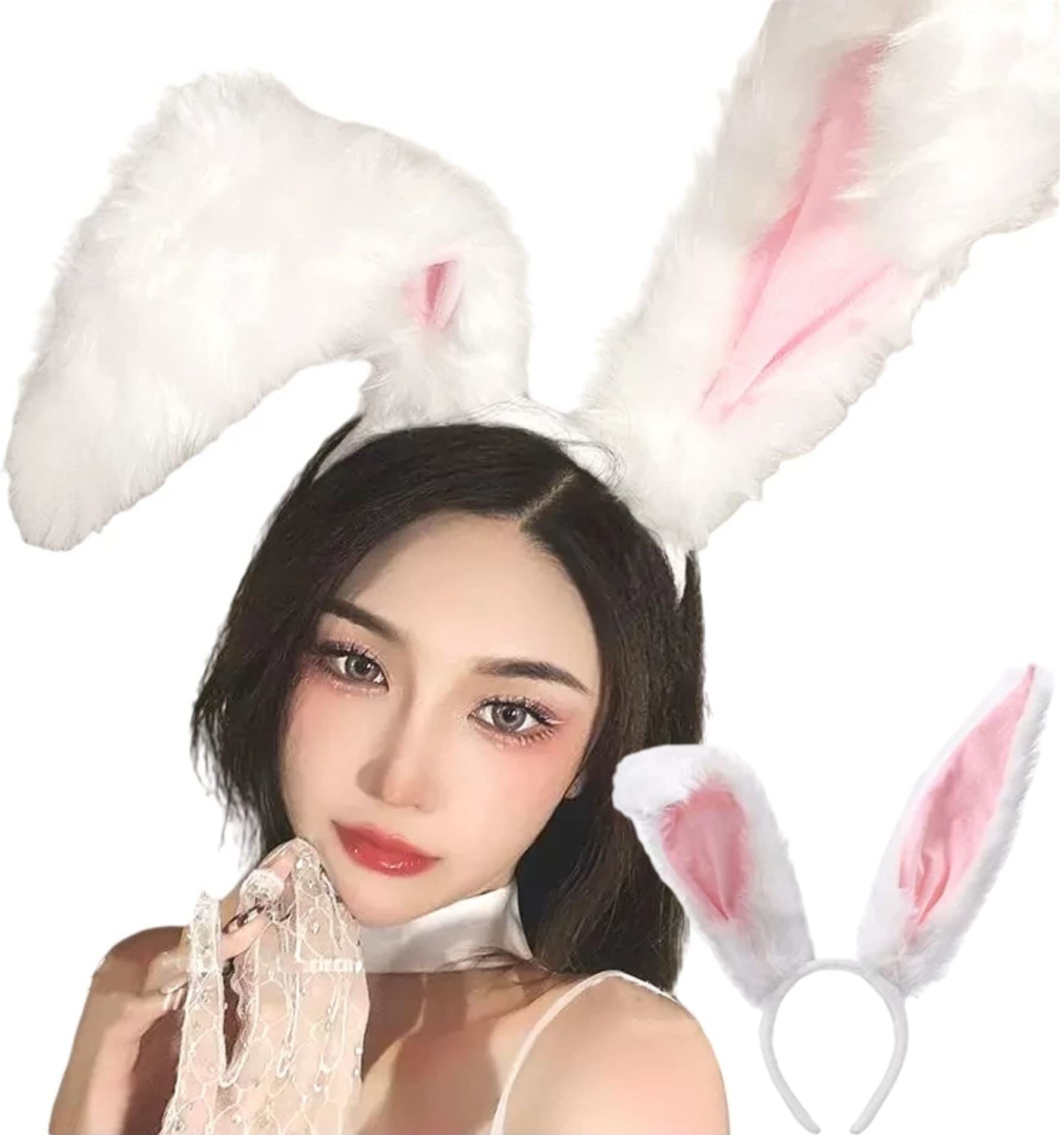 Faux Fur Bunny Ears And Tail For Cosplay Shop MintyMiyako Cosplay Store ...