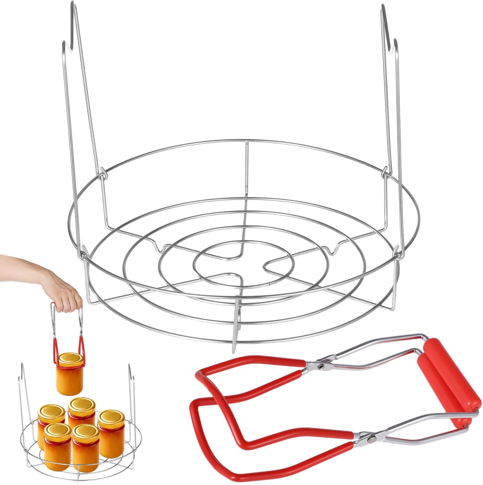 Amazon.com: Canning Rack Jar Lifter - 11.3 Inches Canning Rack with ...
