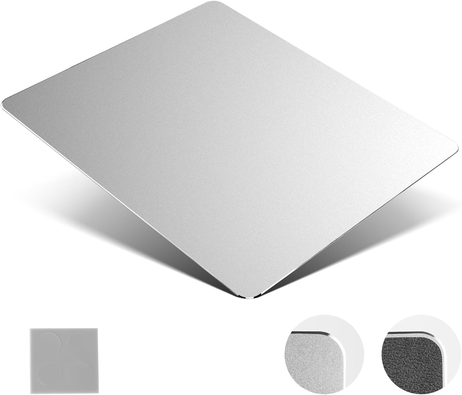 Amazon.com: Metal Mouse Pad,Aluminum Mouse Pad,Hard Silver Metal ...