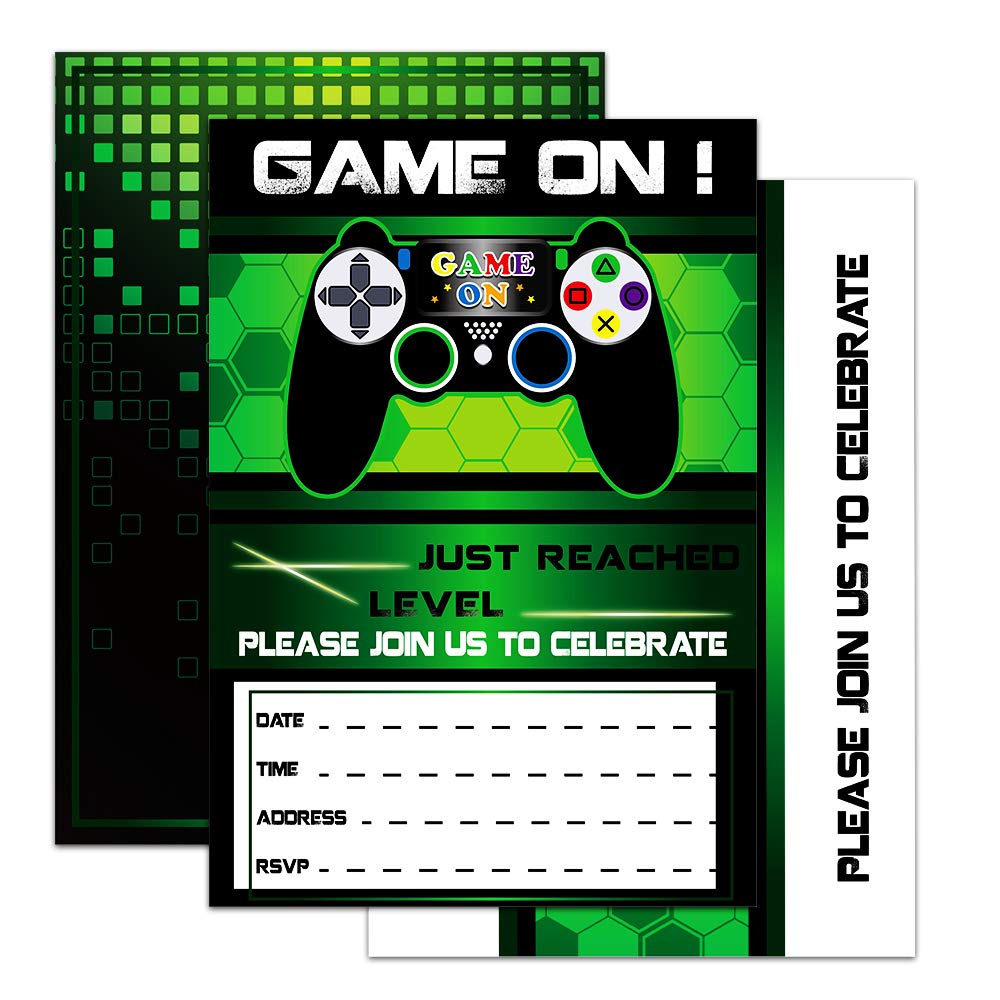 Gamer Birthday Party Invitations