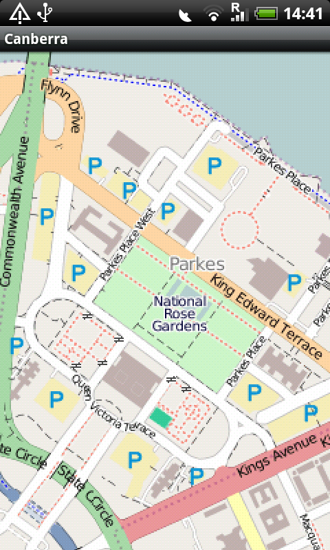 Aplicación Canberra Street Map en Amazon Appstore