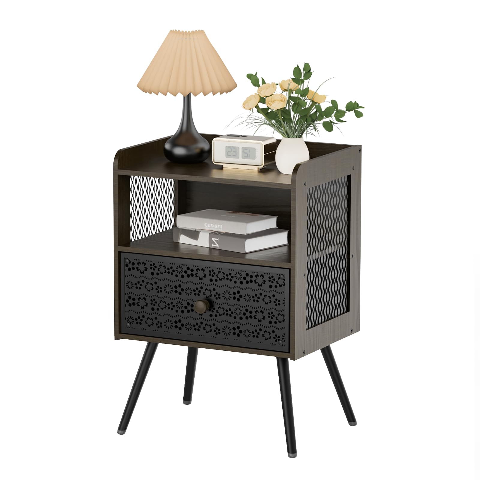 Snapklik.com : Iirios Nightstand, Bedside Table