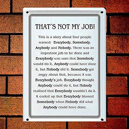 Amazon.com: Kexle That's NOT My Job Retro Metal Sign 8X12 Wall Decor ...