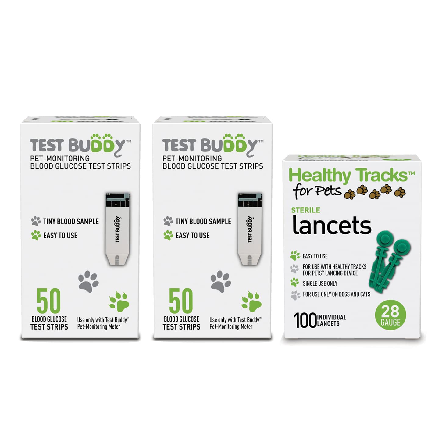 100 Test Buddy Test Strips 100 X 28g Lancet Bundle | Desertcart INDIA