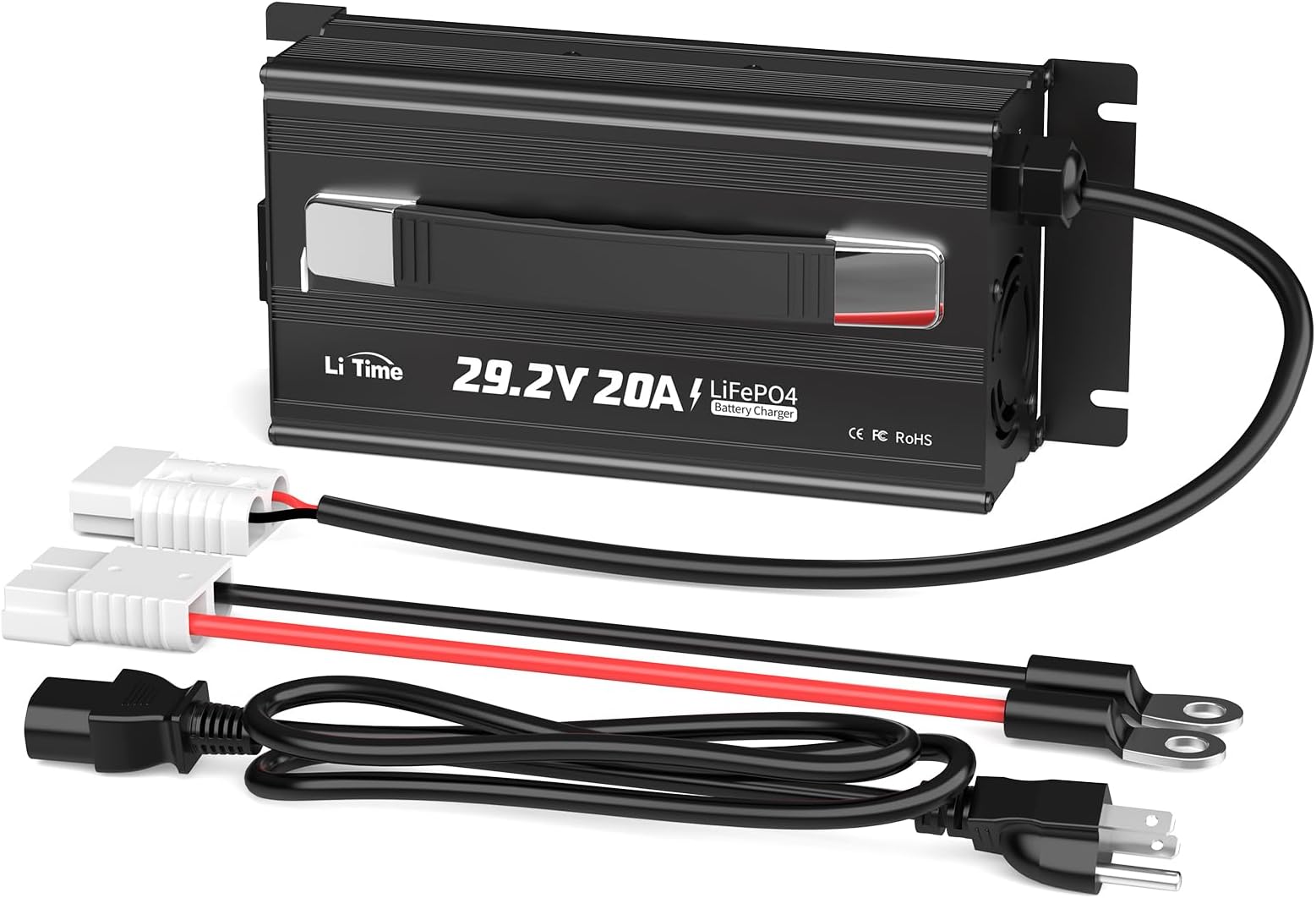 Amazon.com: LiTime 29.2V 20A LiFePO4 Battery Charger Designed for 24 ...