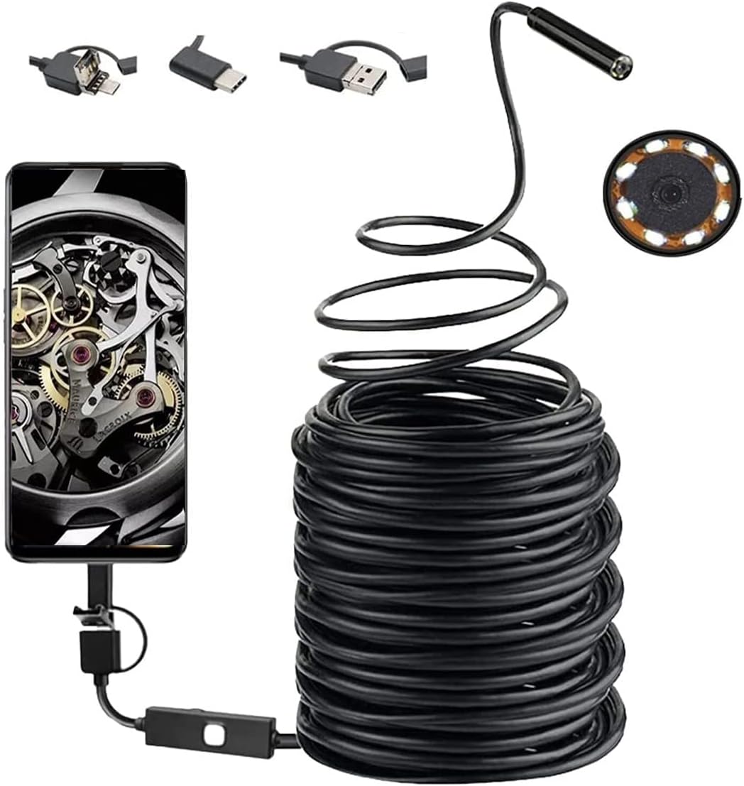 Amazon.com: 15m 20m 30m 40m 45m USB Endoscope, Borescope Micro USB/Type ...