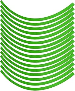 Motorcycle Wheel Green Pinstripe-Green Rim Tape - Wheel Sticker ...