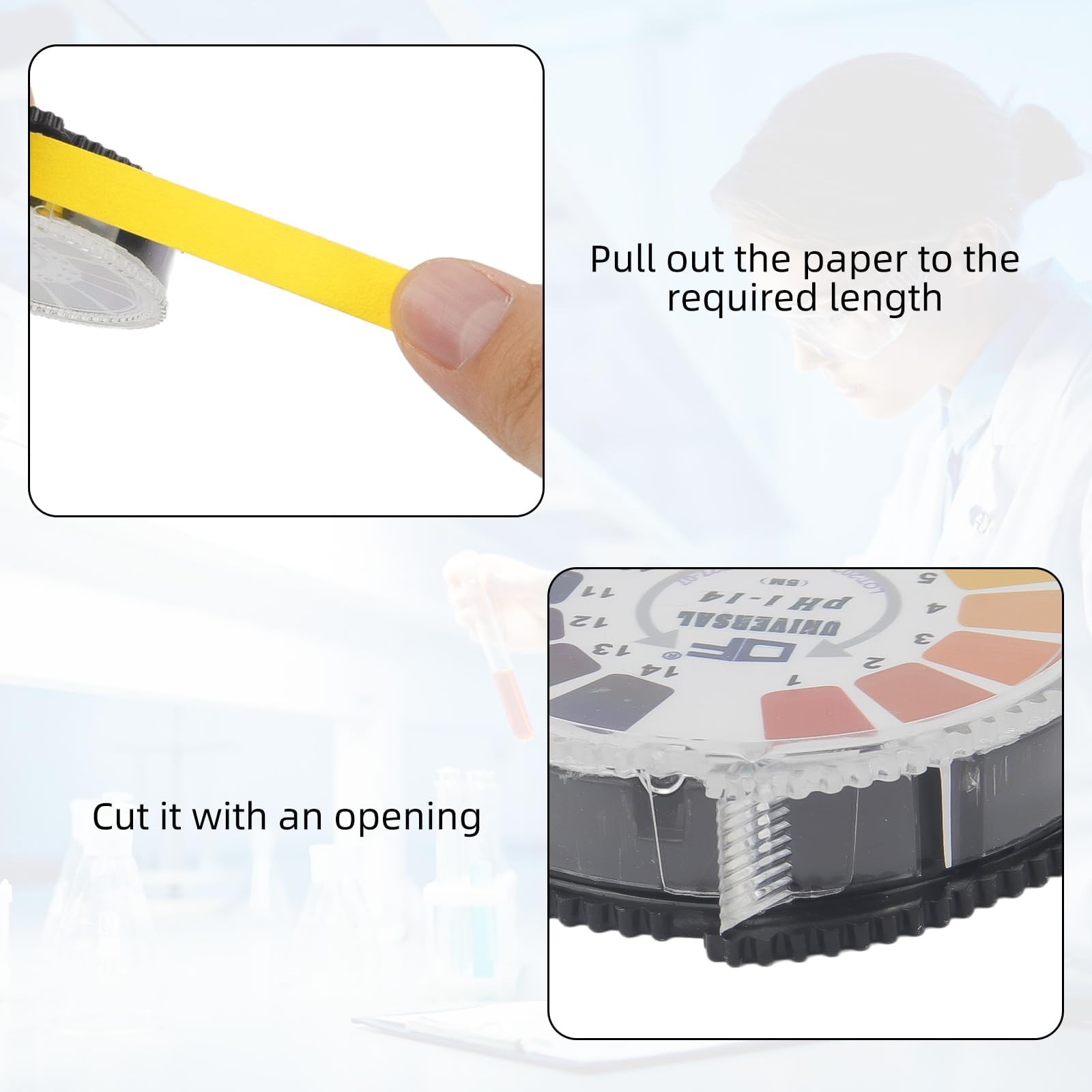 Snapklik.com : 3 Roll PH Test Strips, 5M/Roll PH 1-14 Instant Read PH ...