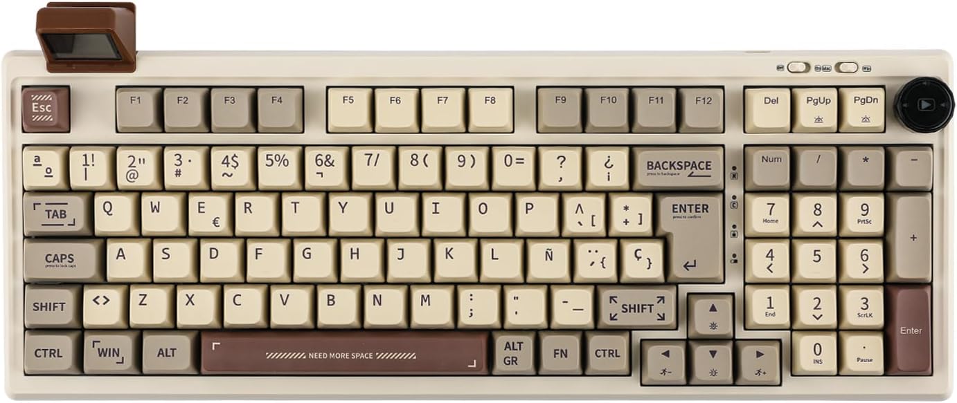 EPOMAKER RT100 98 Teclas ISO (ES QWERTY) Teclado Mecánico para Juegos ...