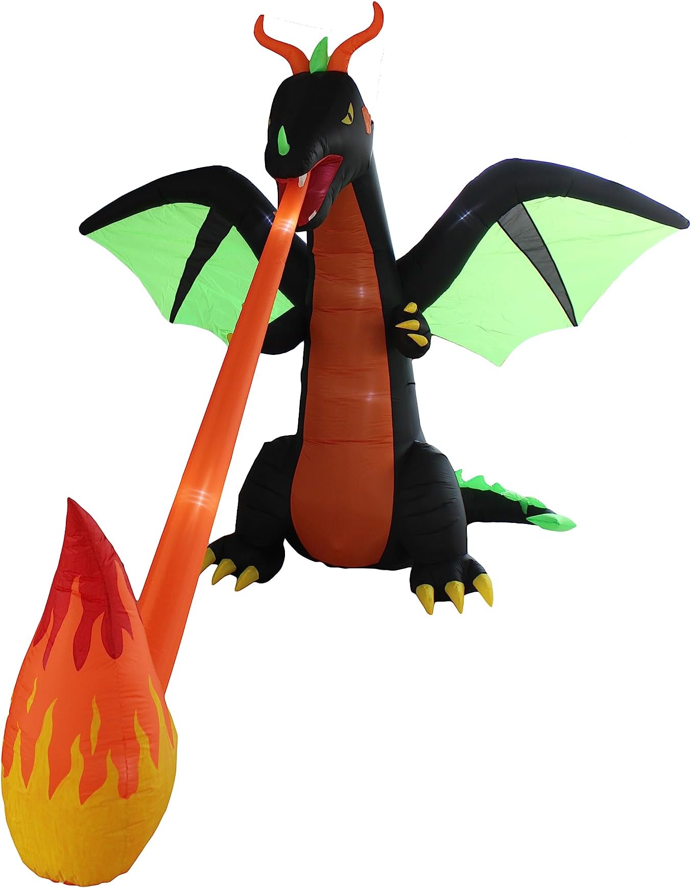 Amazon.com: Gemmy 50202 Animated Airblown Fire & Ice Dragon, 9 Foot ...