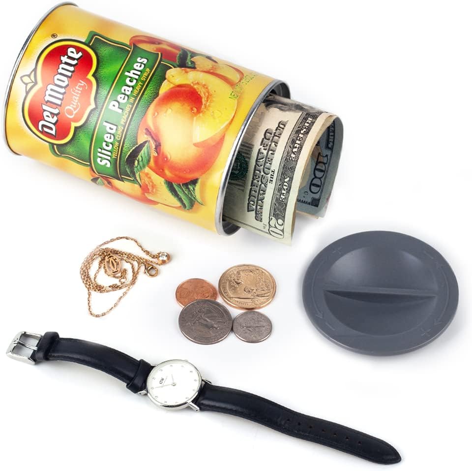 Fake Can Safes Diversion Secret Stash Safes(Yellow peach) - Amazon.com