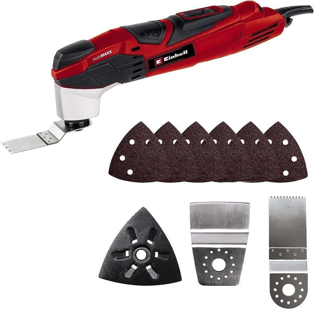 Einhell TE-MG 300 EQ Oscillating Multitool | 300 W Multi-Tool Kit for Sawing, Cutting, Sanding ...
