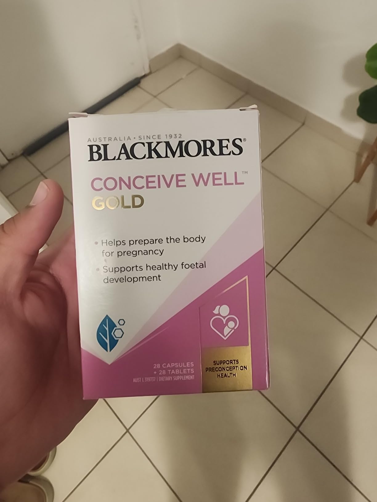 Blackmores Conceive Well Gold |Prepares Body for Pregnancy | 28 ...