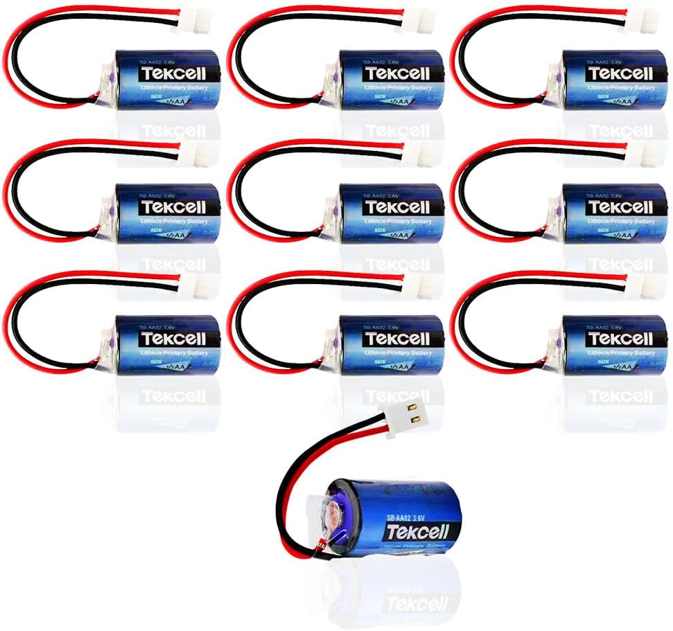 Amazon.com: (10-Pack) SB-AA02 Battery for Tekcell SB-AA02 1/2AA 3.6V ...