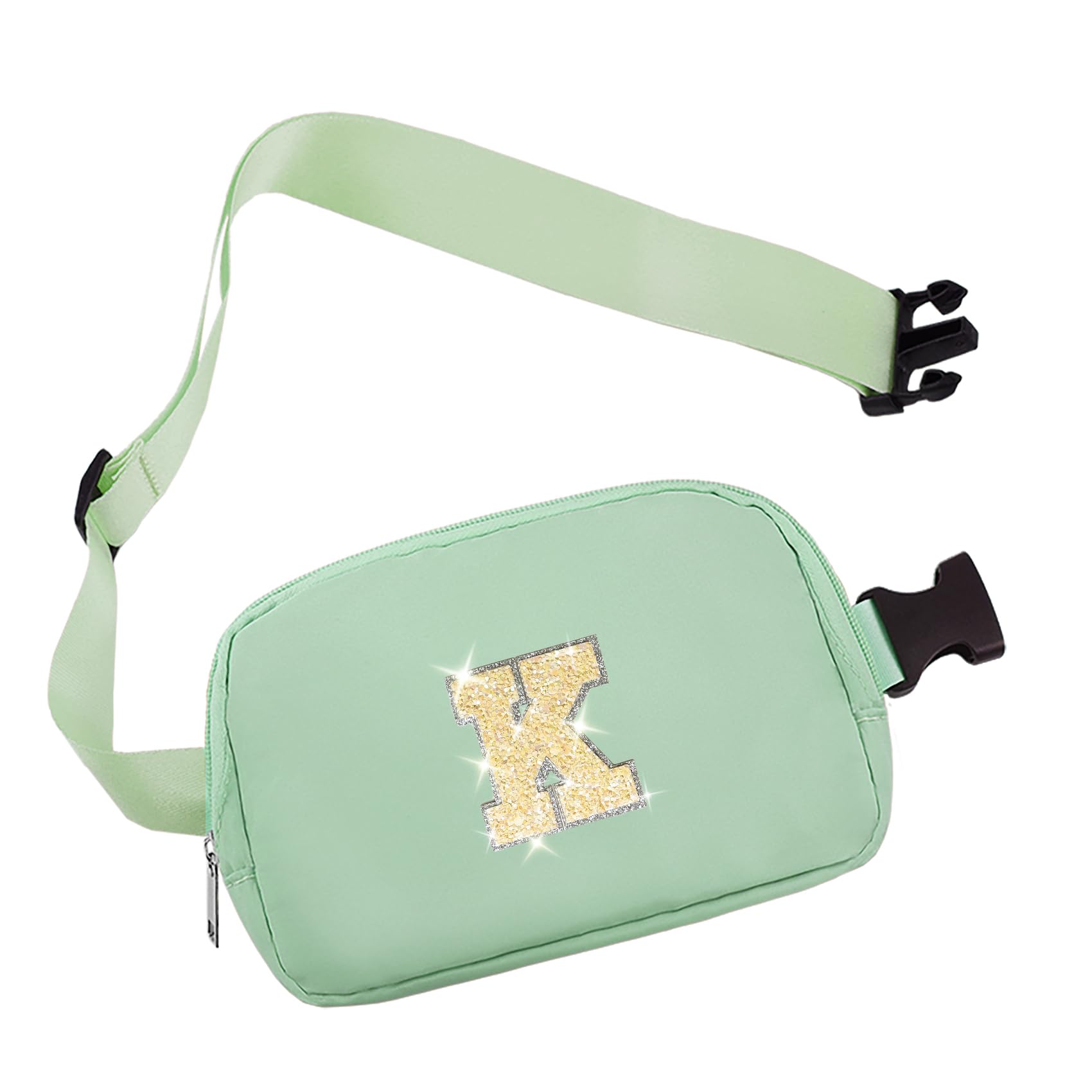 Snapklik.com : Green Belt Bag Crossbody Initial Fanny Waist Pack Small ...
