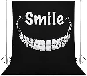 Amazon.com: Smile Teeth Backdrops Curtain Photo Shoot Background Screen ...