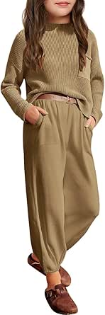 Amazon.com: Meikulo Conjunto de 2 piezas para niñas de 5 a 14 años ...