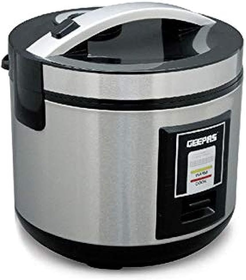 Geepas 1.8L Stainless Steel Rice Cooker- GRC4330| 700W, Non-Stick Inner ...