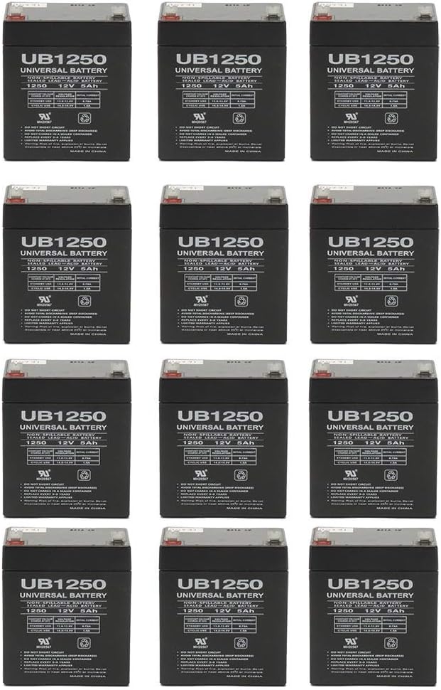 Amazon.com: 12V 5Ah UPS Battery for Universal Battery UB1250-12 Pack ...