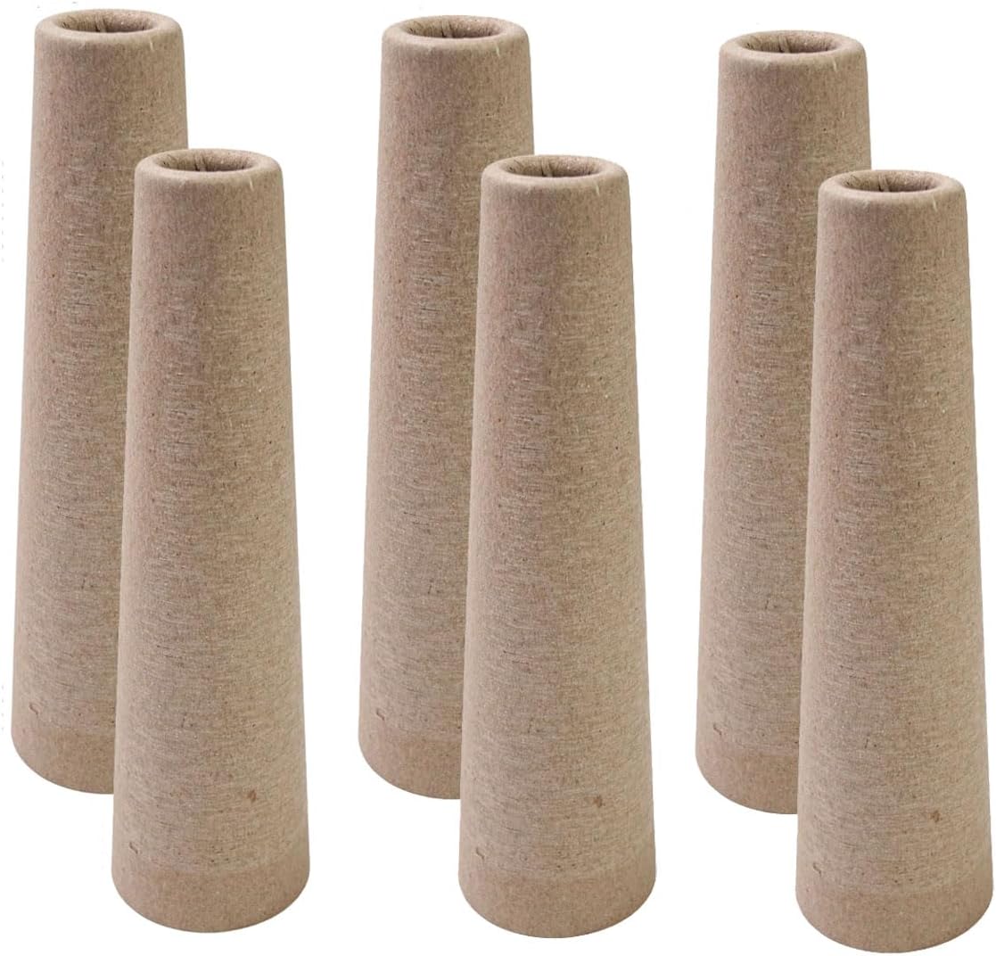 Amazon.com: 6Pcs Yarn Cones Holder Wool Winding Paper Tube Knitting ...