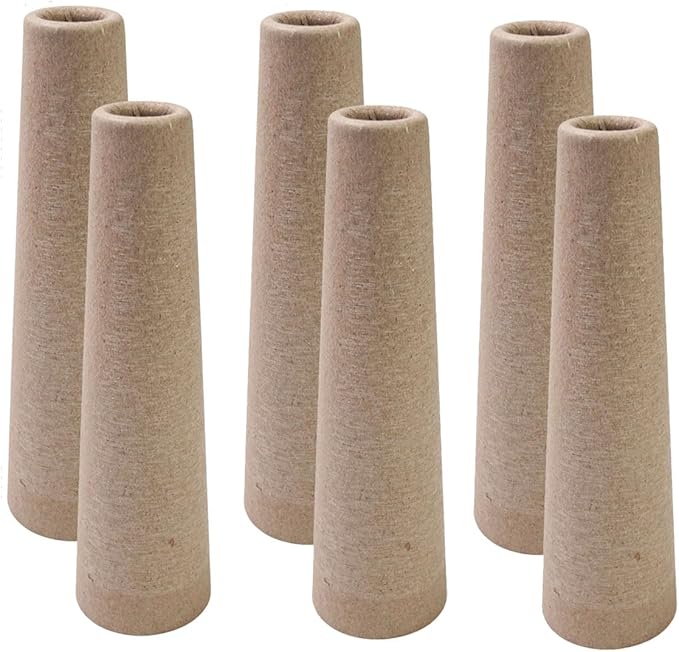Amazon.com: 6Pcs Yarn Cones Holder Wool Winding Paper Tube Knitting ...
