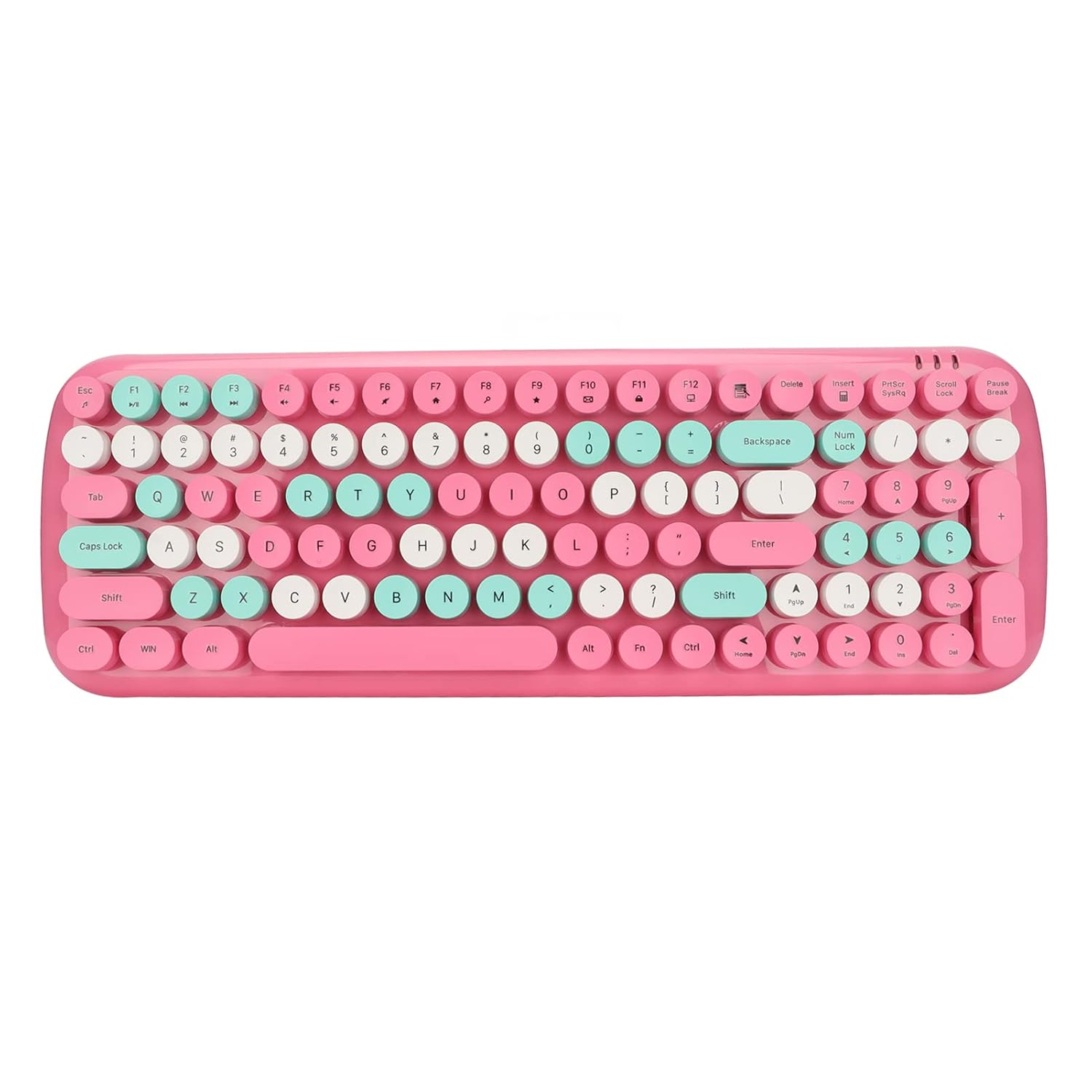 Amazon.in: Buy Cute Retro Keyboard, 2.4G Wireless Keyboard and Mouse ...