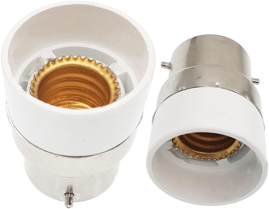 E-Simpo® 6-Pack B22 to E14 Light Socket Adapter, Bayonet Cap B22 to E14 European Standard LED ...