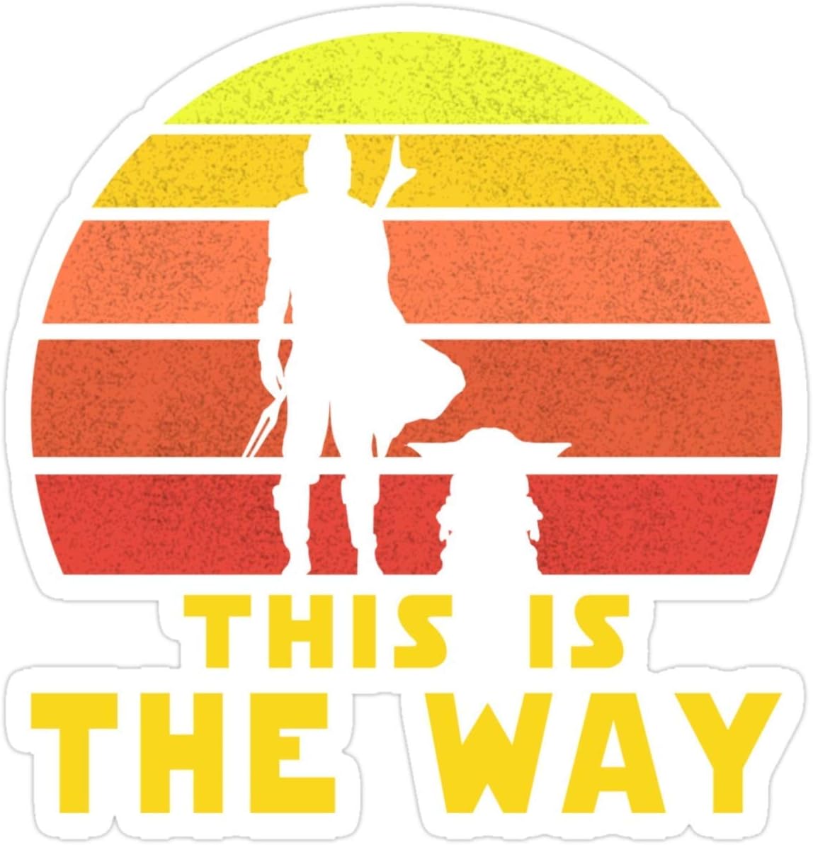 Amazon.com: Stickers Mando Retro Vol 1 (3 Pcs/Pack) 3x4 Inch Wall ...