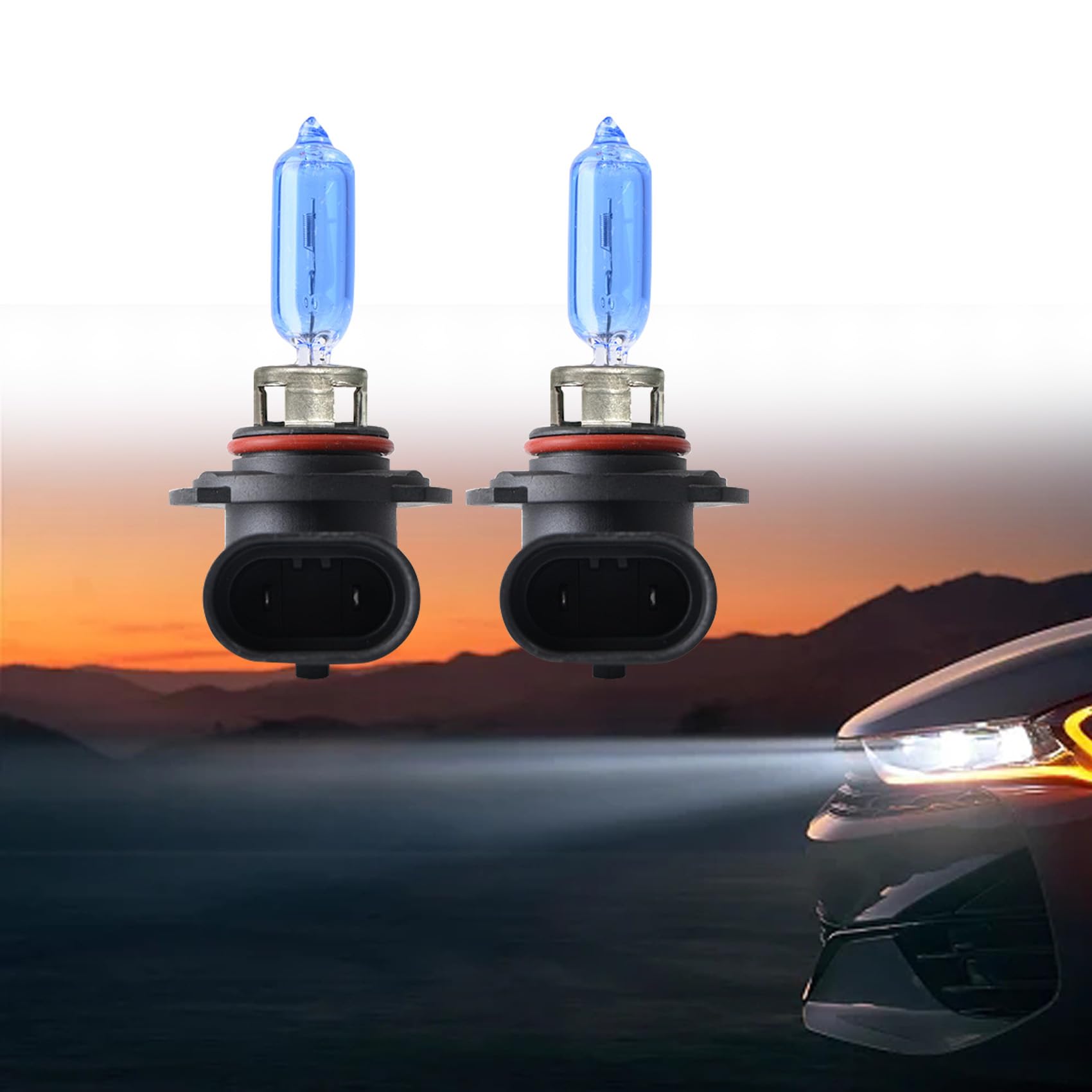 Amazon.com: 2PCS Halogen Headlight Bulb, Car Super Bright LED Bulb ...