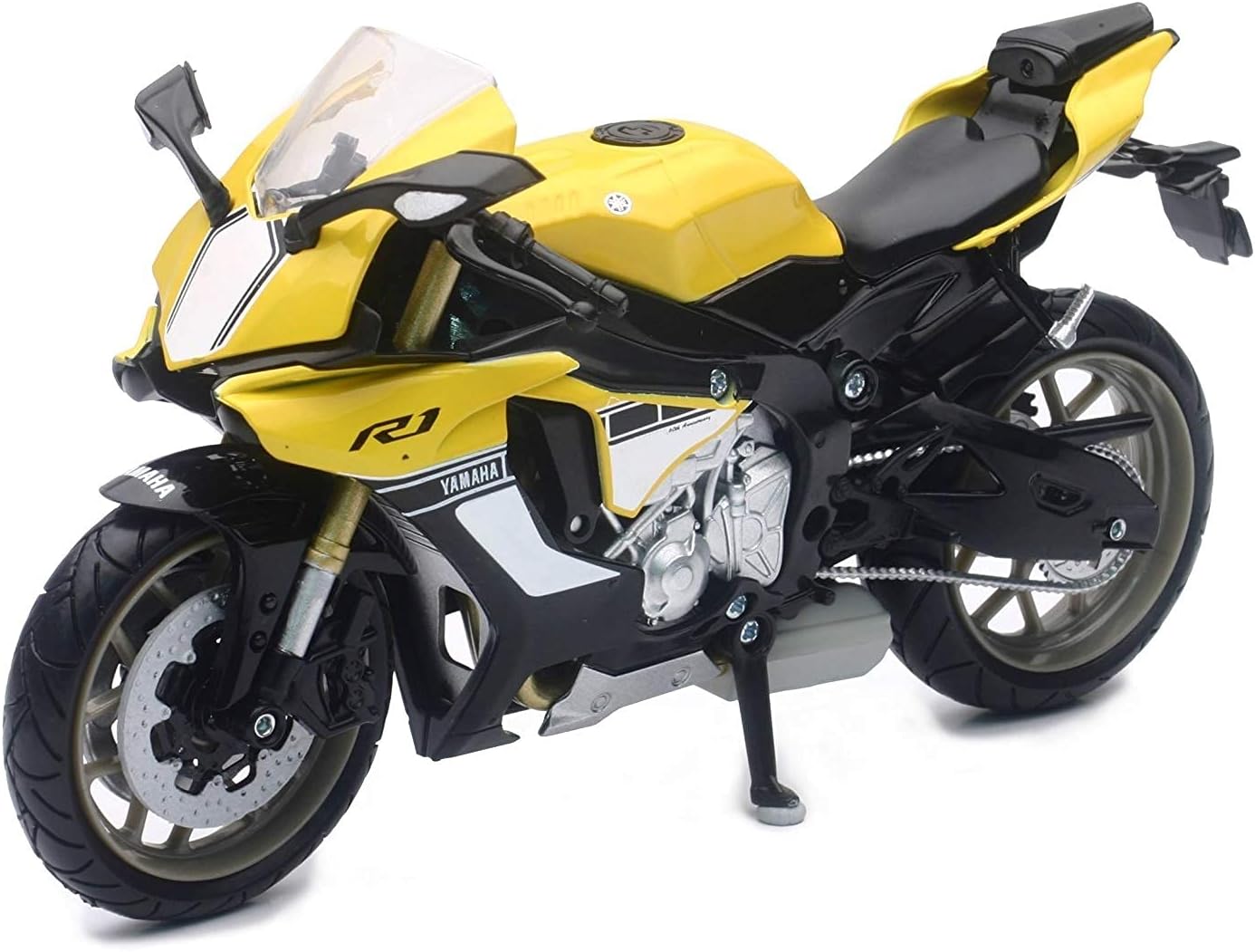 New Ray - Moto Yamaha Bleu YZF R1 2015 miniature - 57803 : Amazon.fr ...