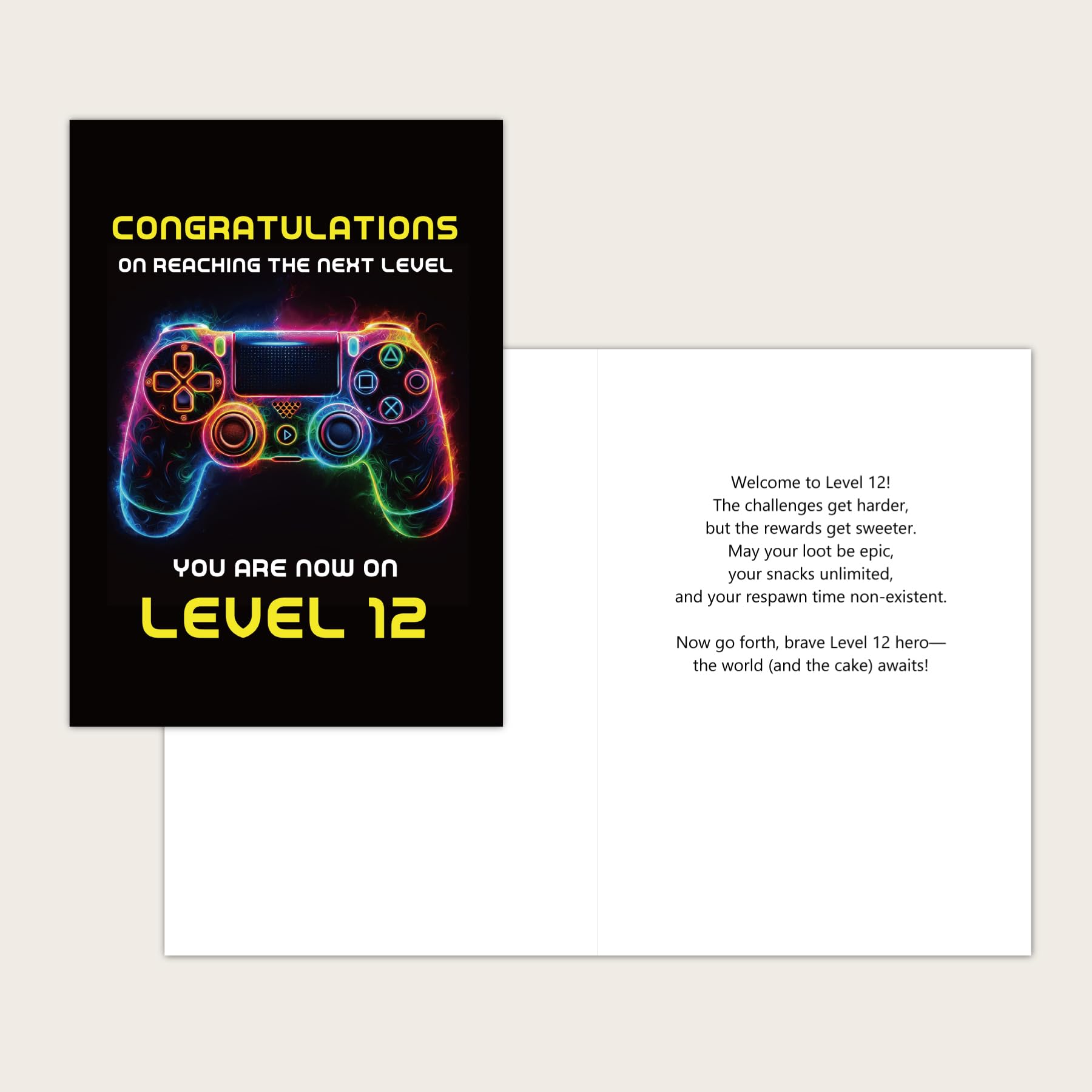 Snapklik.com : Gooji 5x7 Gamer Birthday Card For Boys Cool Video Game ...